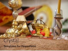 Orthodox Priest In The Altar PPT template 96 | CrystalGraphics