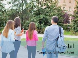Outdoor Portrait Of A Group PPT template 47 | CrystalGraphics