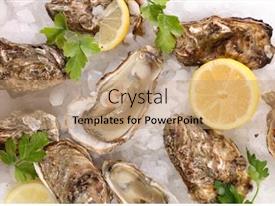 Oyster With Lemon And Ice PPT template 21 | CrystalGraphics