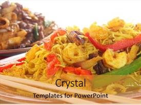 Pad Thai Chinese Food Curry Shrimp PPT template 29 | CrystalGraphics