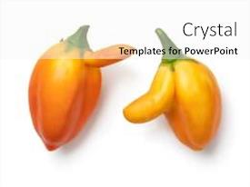 Pair Of Fresh Deformed Orange PPT template 30 | CrystalGraphics