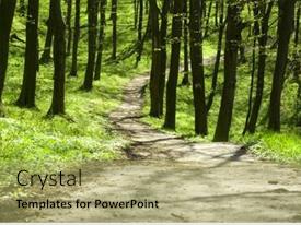 Path Is In The Green PPT template 9 | CrystalGraphics