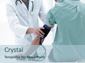 Patient Measuring Blood Pressure PPT template 24 | CrystalGraphics