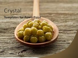 Peas Over Spoon PPT template 2 | CrystalGraphics