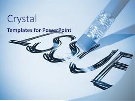 Pencil Erasing The Word Issue PPT template 29 | CrystalGraphics