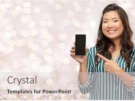 People And Technology Concept Happy PPT template 69 | CrystalGraphics
