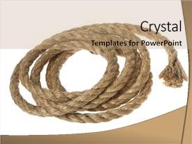 Piece Of Rope Coiled Up PPT template 78 | CrystalGraphics