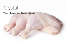 Pieces Of Raw Chicken Meat PPT template 84 | CrystalGraphics