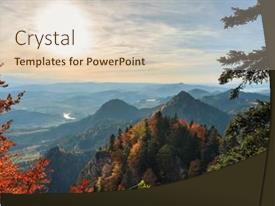 Pieniny Mountains In The Frame PPT template 67 | CrystalGraphics