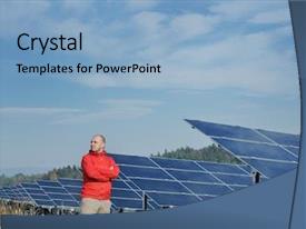 Place Solar Panels Plant Industy PPT template 79 | CrystalGraphics