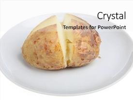 Plain Baked Potato PPT template 42 | CrystalGraphics