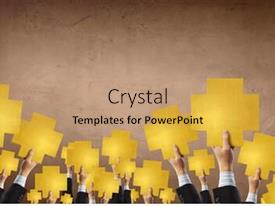 Plus Signs In Hands PPT template 4 | CrystalGraphics