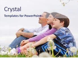 Portrait Of A Family Father PPT template 82 | CrystalGraphics