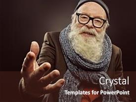 Portrait Of A Positive Modern PPT template 49 | CrystalGraphics