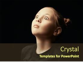 Portrait Of A Scared Surprised PPT template 85 | CrystalGraphics