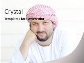 Portrait Of Arabic Man PPT template 31 | CrystalGraphics