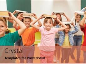 Portrait Of Elementary School Students PPT template 1 | CrystalGraphics