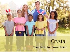 Portrait Of Parents With Children PPT template 72 | CrystalGraphics