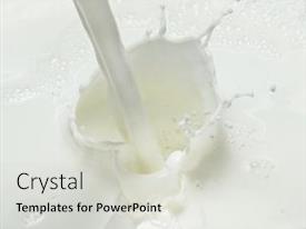 Pouring Milk And Milk Splash PPT template 3 | CrystalGraphics