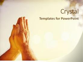 Gospel Prayer Praying Hands PPT template 29 | CrystalGraphics