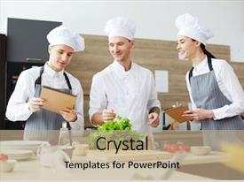 Preparation Lectures Content Professional Chef In White PPT template 96 ...