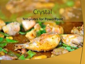 Preparing Paella Spanish Traditional Food PPT template 95 | CrystalGraphics