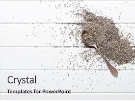 Organic Dry Chia Seeds In PPT template 83 | CrystalGraphics