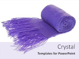 Purple Scarf On White Background PPT template 86 | CrystalGraphics