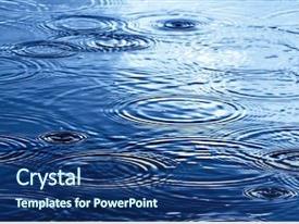 Rain Storm Raindrops On The PPT template 80 | CrystalGraphics