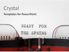 Ready For The Spring Phrase PPT template 37 | CrystalGraphics