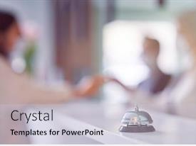 Receptionist Working In A Hotel PPT template 68 | CrystalGraphics