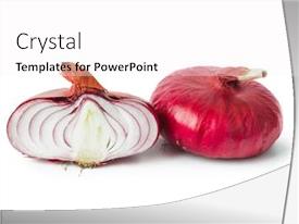 Red Onion Shallot Isolated PPT template 45 | CrystalGraphics