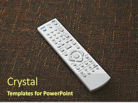 Remote Control On A Dark PPT template 18 | CrystalGraphics