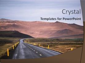 Road Highway N1 In Iceland PPT template 60 | CrystalGraphics