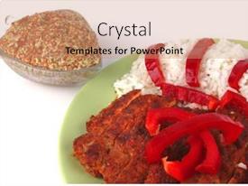 Roast Meat With Rice PPT template 28 | CrystalGraphics