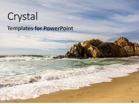 Rock At Pfeiffer Beach PPT template 17 | CrystalGraphics