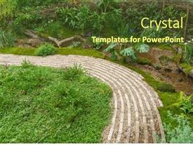 Rock Path Leading Through PPT template 65 | CrystalGraphics