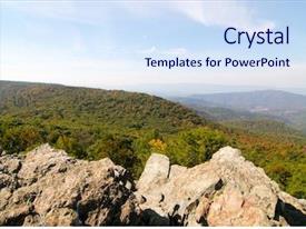 Rocky Mountian Peak And View PPT template 77 | CrystalGraphics