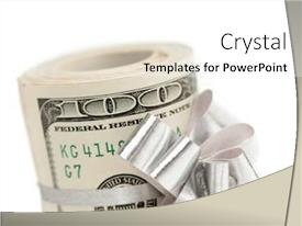 Roll Of One Hundred Dollar PPT template 88 | CrystalGraphics