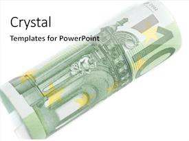 Roll Of One Hundred Euro PPT template 35 | CrystalGraphics