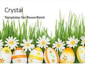 Row Of Easter Eggs PPT template 39 | CrystalGraphics