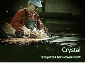 Safety Fire Industrial Worker Cutting And Welding PPT template 87 ...