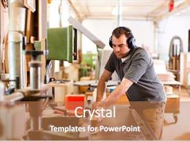 Safety Workplace Carpenter Is Standing On Electric PPT template 57 ...