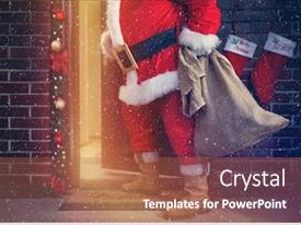 Santa Claus Enter In House PPT template 16 | CrystalGraphics