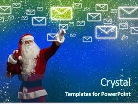 Santa Claus Reading Children Letters PPT template 22 | CrystalGraphics