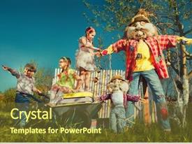 Scarecrows And Children PPT template 35 | CrystalGraphics