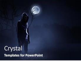 Scary And Creepy Male Monster PPT template 27 | CrystalGraphics