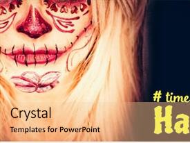 Scary Times Digital Image Of Time PPT template 51 | CrystalGraphics