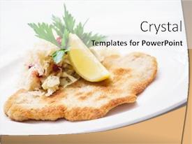Schnitzel With Cabbage PPT template 97 | CrystalGraphics