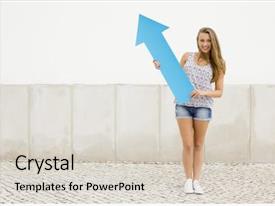 School Concept Teenage Student Holding PPT template 87 | CrystalGraphics